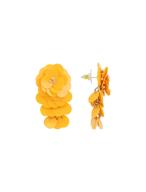LOTT.GIOIELLI Sequin Flower Waterfall Earrings