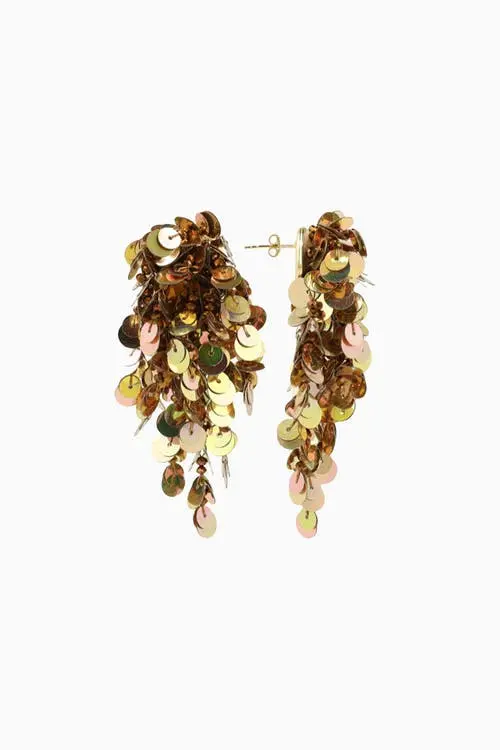 LOTT.GIOIELLI Ce Sq Sequin Mix Waterfall Wide - Copper