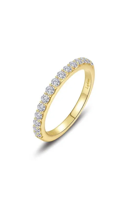 Lafonn Divine Engagement Band Ring With 0.45ct. Lab-grown Diamonds In Sterling Bonded With Platinum - Gold