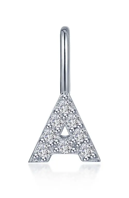 Lafonn Letter Charm Pendant - Silver A