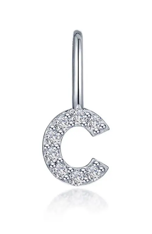 Lafonn Letter Charm Pendant - Silver C