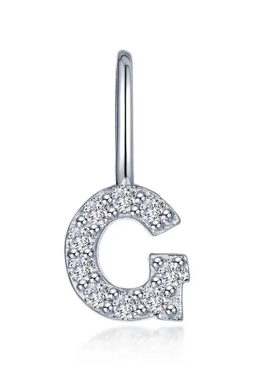 Lafonn Letter Charm Pendant - Silver G