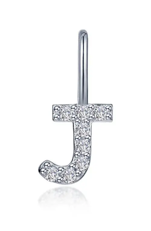 Lafonn Letter Charm Pendant - Silver J