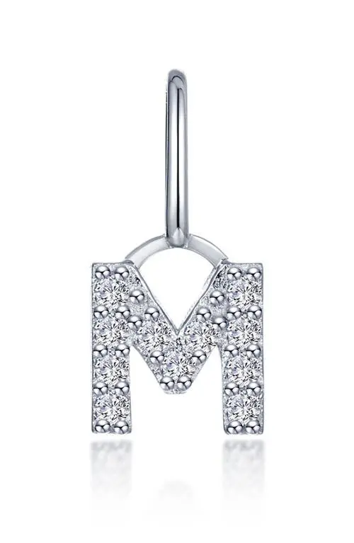 Lafonn Letter Charm Pendant - Silver M