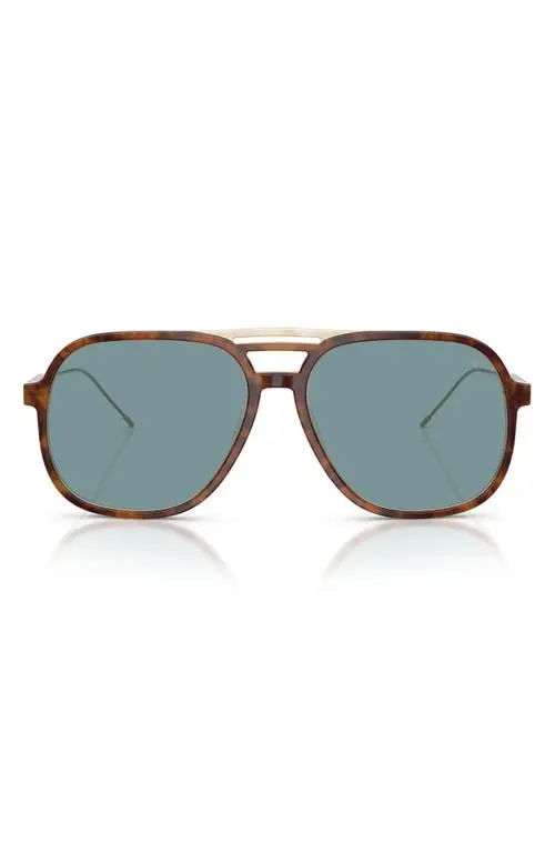 Brunello Cucinelli 57mm Pillow Sunglasses - Havana/night