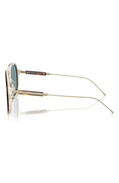 Brunello Cucinelli 57mm Pillow Sunglasses - Havana/night