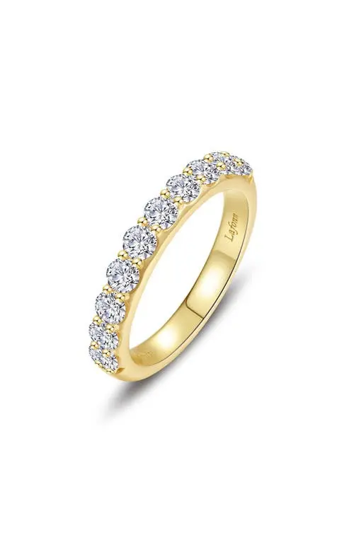 Lafonn Diamond Half Eternity Band Ring In Sterling - Gold
