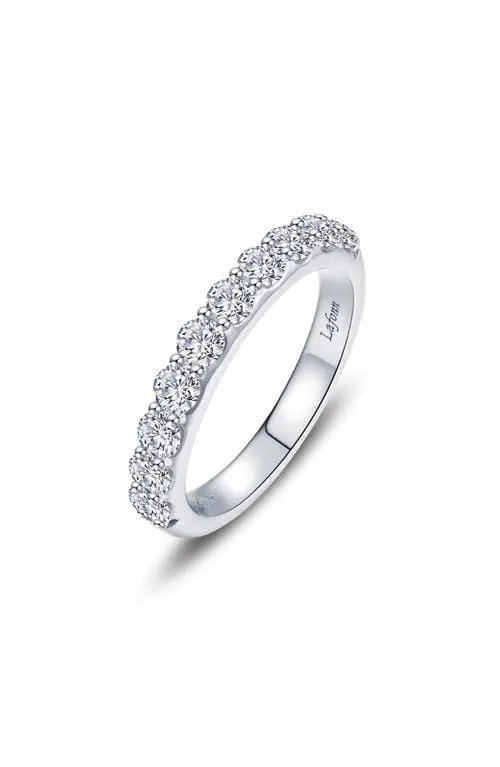 Lafonn Diamond Half Eternity Band Ring In Sterling - Silver
