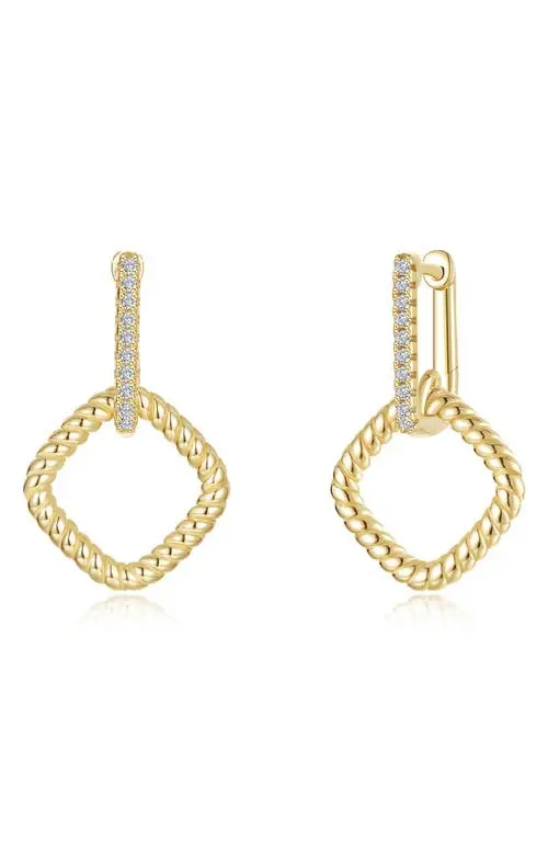 Lafonn Celesta Cube Dangle Earrings - Gold