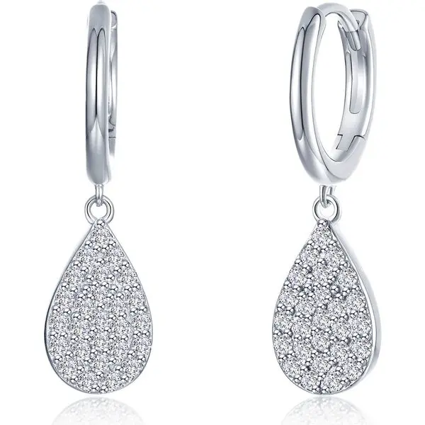 Lafonn Teardrop Dangle Earrings - Silver