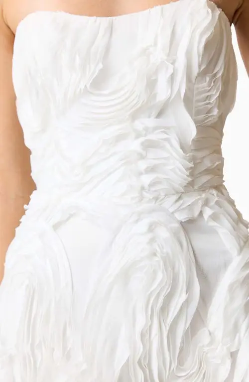 ELLIATT Asha Strapless 3-d Lace Cocktail Dress