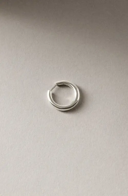 NOOTKA Polished Mid Hoop Earrings In Sterling