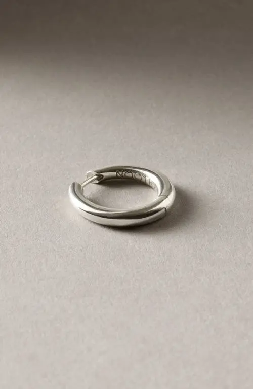 NOOTKA Polished Mid Hoop Earrings In Sterling