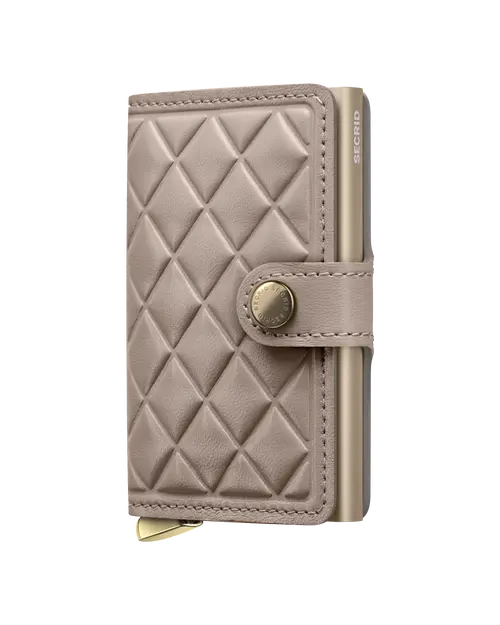 SECRID Premium Miniwallet+ Emboss Diamond - Chalk