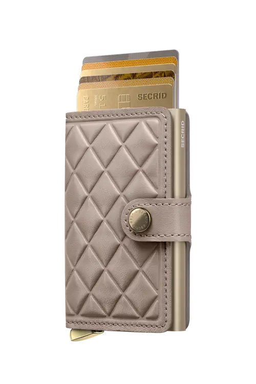 SECRID Premium Miniwallet+ Emboss Diamond - Chalk