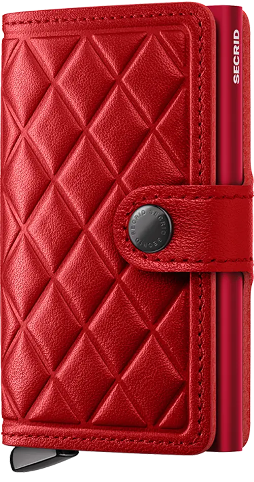 SECRID Premium Miniwallet+ Emboss Diamond - Red