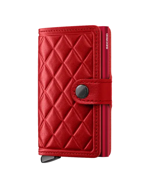 SECRID Premium Miniwallet+ Emboss Diamond - Red