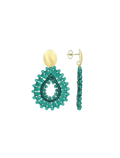 LOTT.GIOIELLI Crystal Silk Drop Earrings