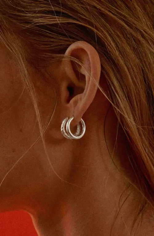 NOOTKA Mid Hoop Earrings In Recycled Sterling