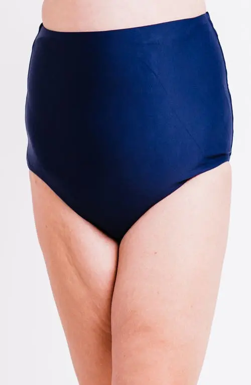 CALYPSA High-waisted Bikini Bottom - Navy