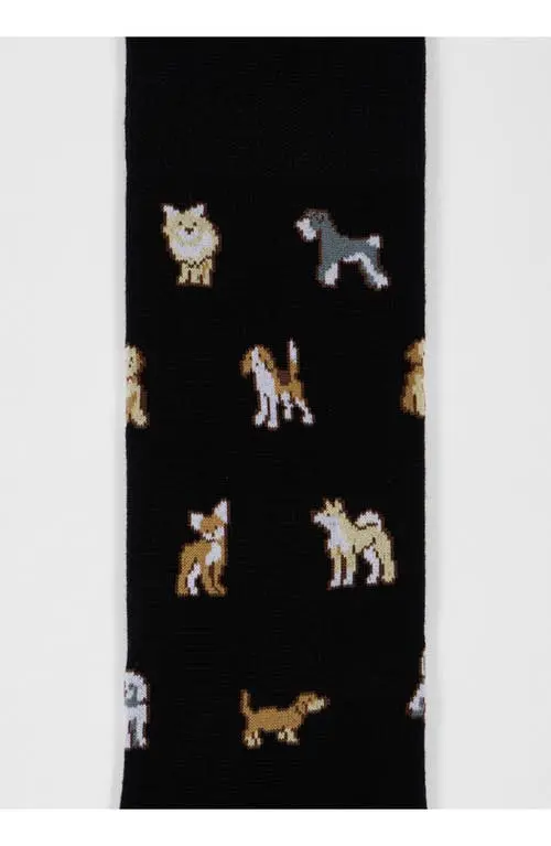 Paul Smith Kyoto Dog Intarsia Dress Socks