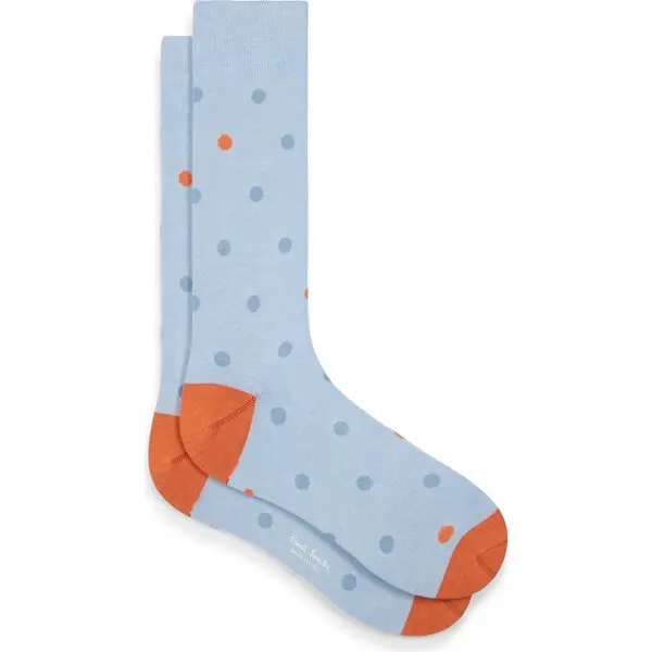 Paul Smith Orlando Polka Dot Dress Socks - Light Blue