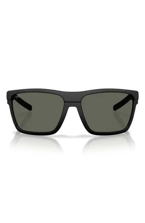 COSTA DEL MAR Pargo Polarized Square Sunglasses - Netplus Black/gray