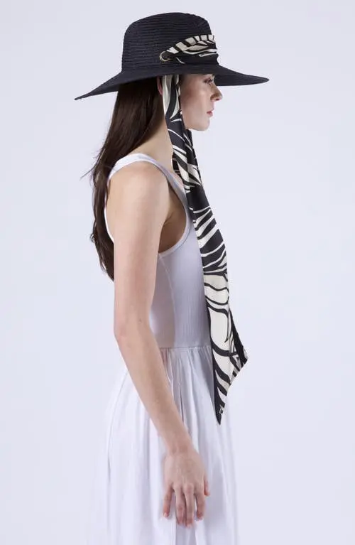 Eugenia Kim Cassidy Packable Straw Fedora With Scarf