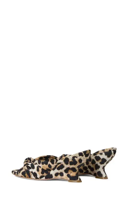LOEFFLER RANDALL Marsy Angled Wedge Sandal - Leopard
