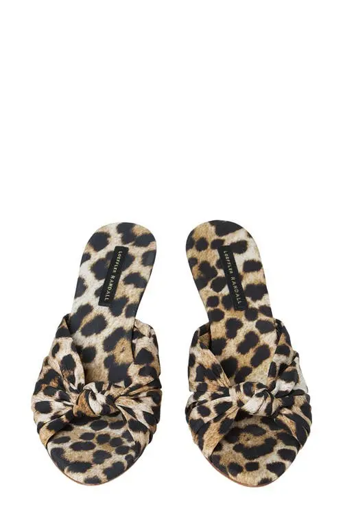 LOEFFLER RANDALL Marsy Angled Wedge Sandal - Leopard