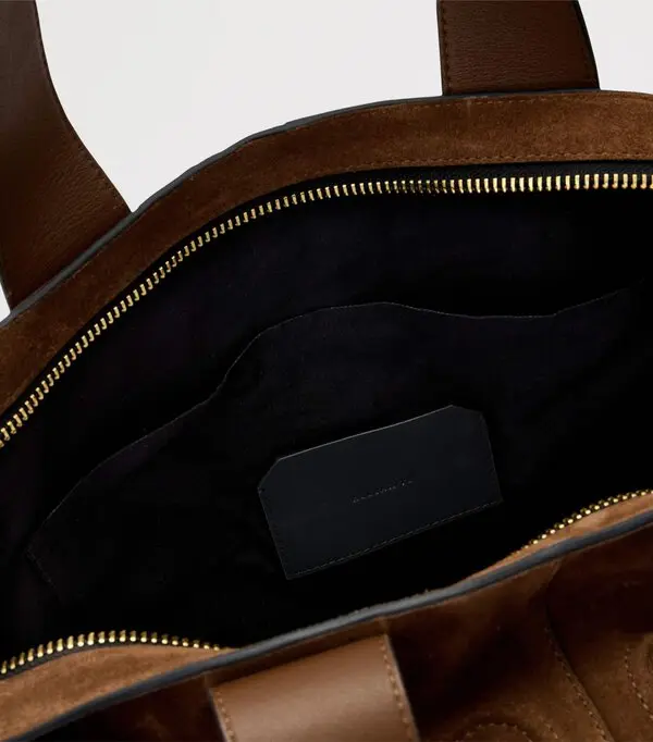 ALLSAINTS Suede Jean Rey Tote Bag - Brown
