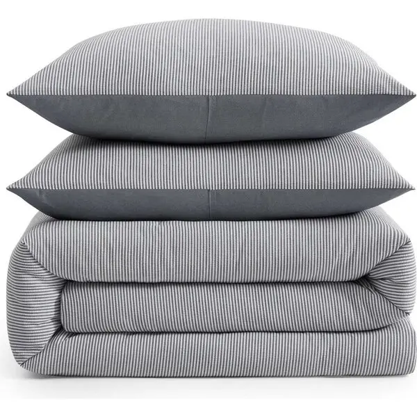 Tommy Hilfiger Sandbar Stripe Comforter & Shams Set - Deep Blue