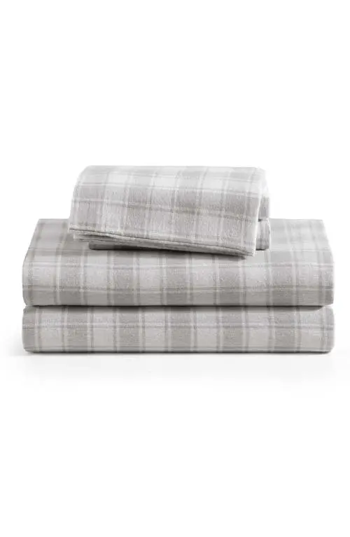 Tommy Hilfiger Mill Creek Plaid Flannel Sheet Set - Grey