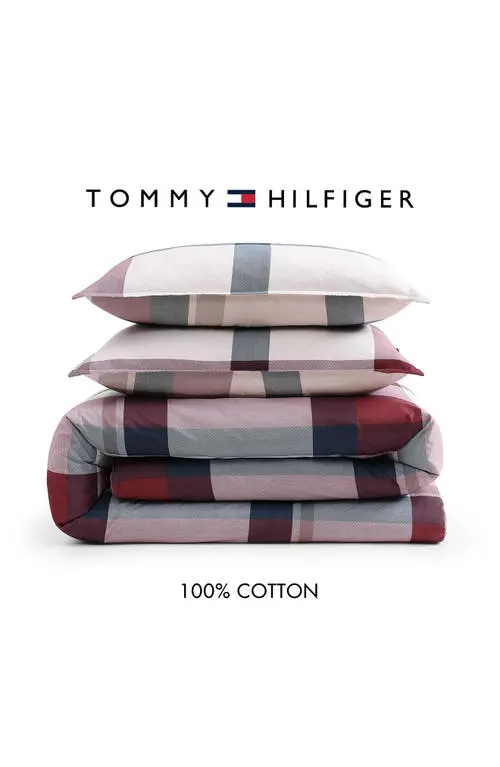 Tommy Hilfiger Prospect Park Plaid Cotton Percale Comforter & Shams Set