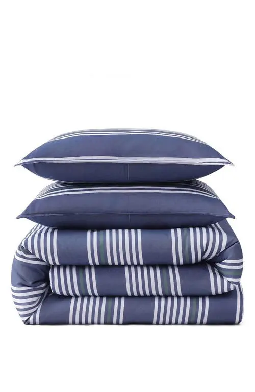 Tommy Hilfiger Lido Stripe Comforter Set - Deep Blue