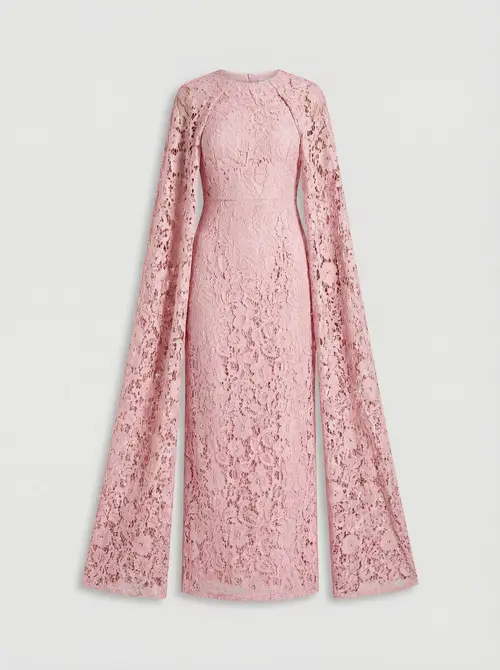 Coast Lace Cape Gown