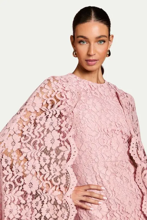 Coast Lace Cape Gown