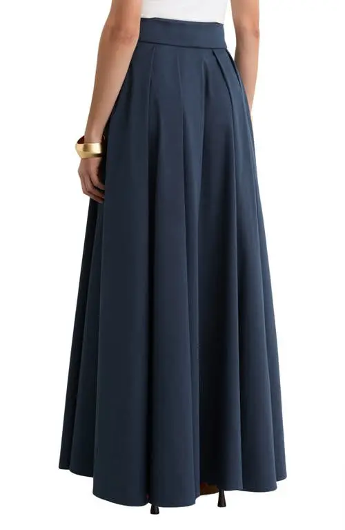 REISS Simone Cotton Blend Maxi Skirt