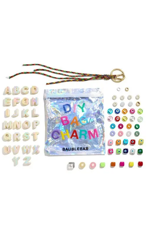 Baublebar Diy Bag Charm Kit With Assorted Beads And Letters - Multi