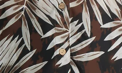 Jones New York Tropical Print Dolman Sleeve Shirt