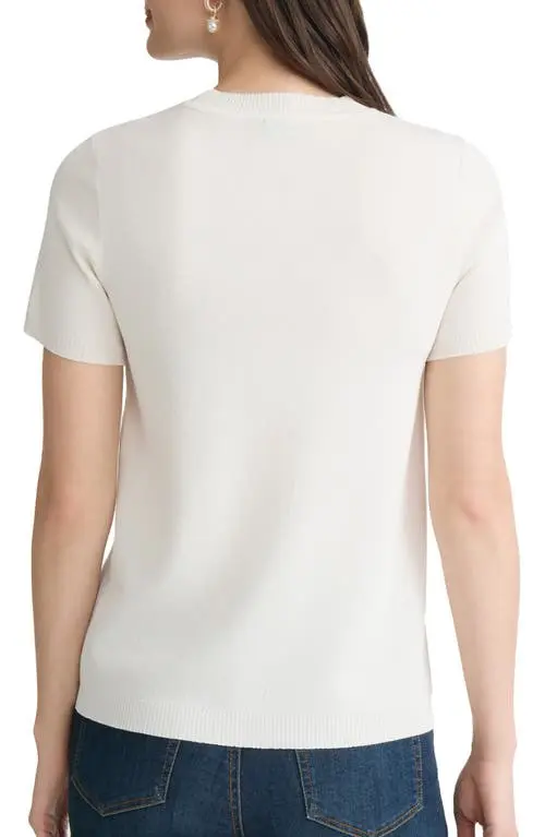 Jones New York Short Sleeve Ribbed Sweater