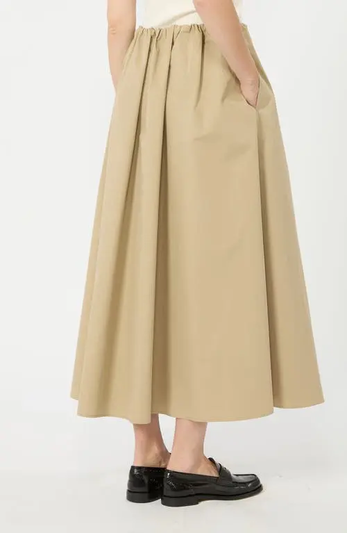 Max Mara Cotton Gathered Ankle Length Skirt