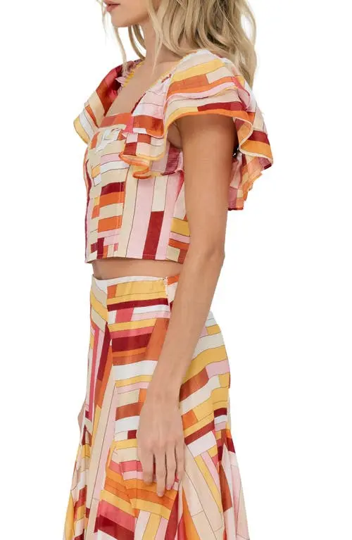 CIEBON Amie Stripe Crop Top
