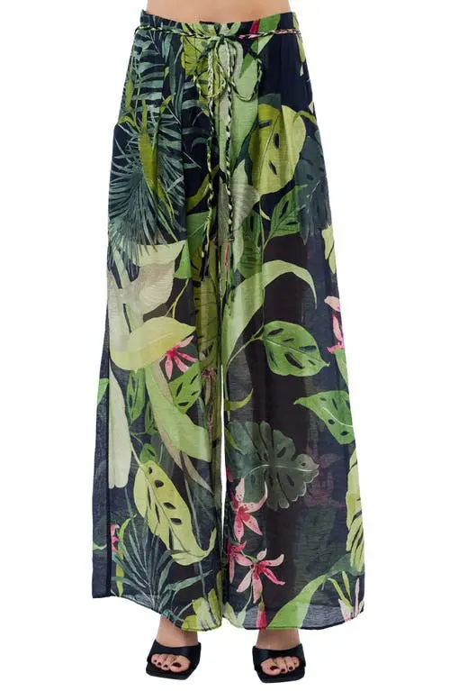 CIEBON Thom Floral Print Maxi Skirt - Black Multi