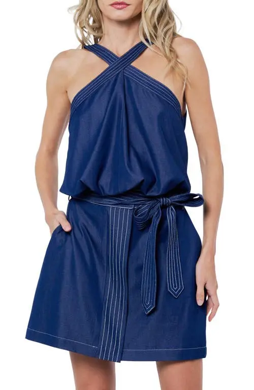 CIEBON Zenia Sleeveless Top - Medium Blue