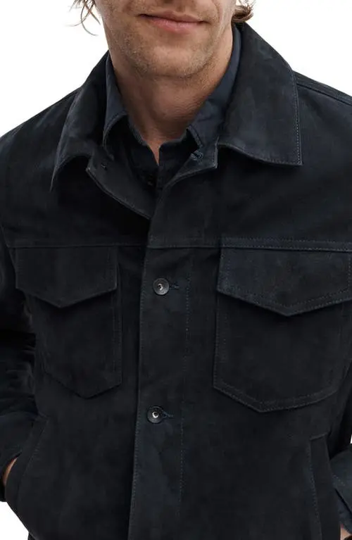 Rag & Bone Suede Trucker Jacket