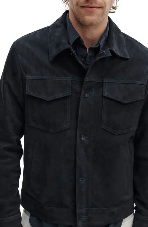 Rag & Bone Suede Trucker Jacket