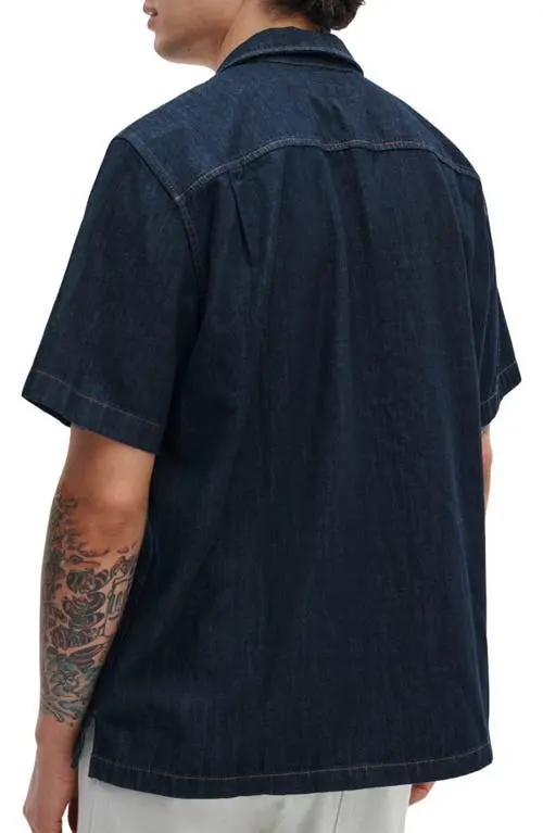 Rag & Bone Resort Short Sleeve Denim Button-up Shirt