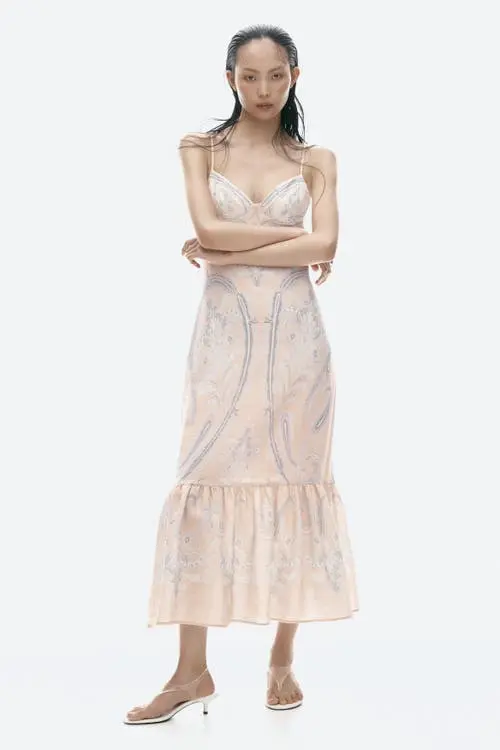 H&m Tiered Strappy Dress