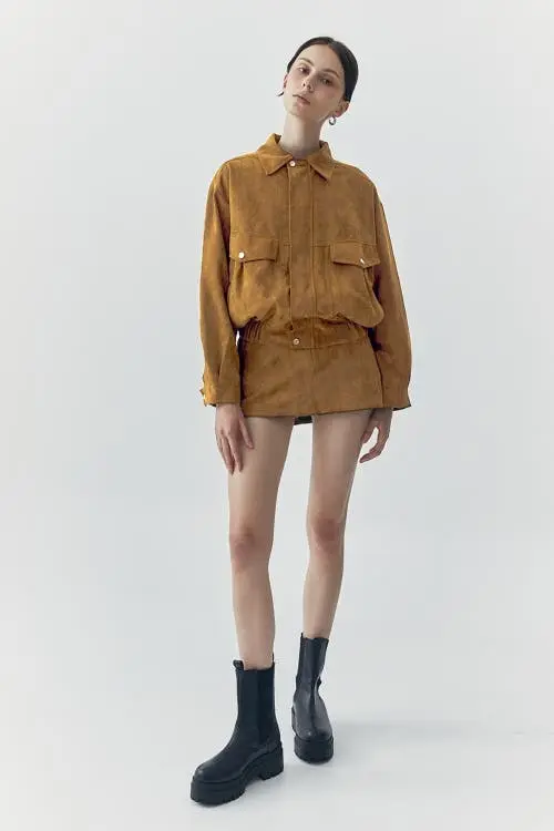 ATS Remi Suede Jacket And Skort Set